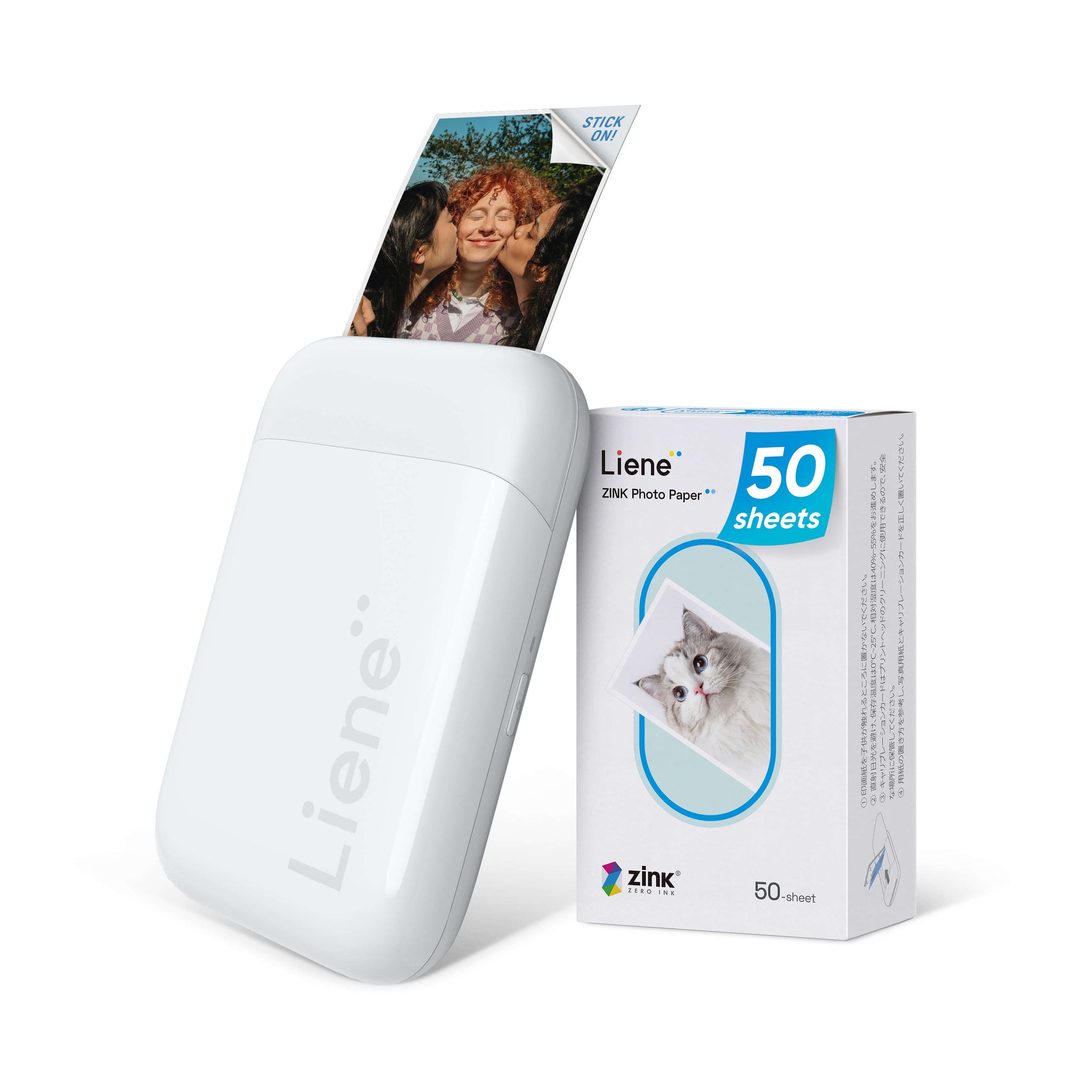 Pearl K100 Mini Portable Photo Printer White 50 Sheets | Liene