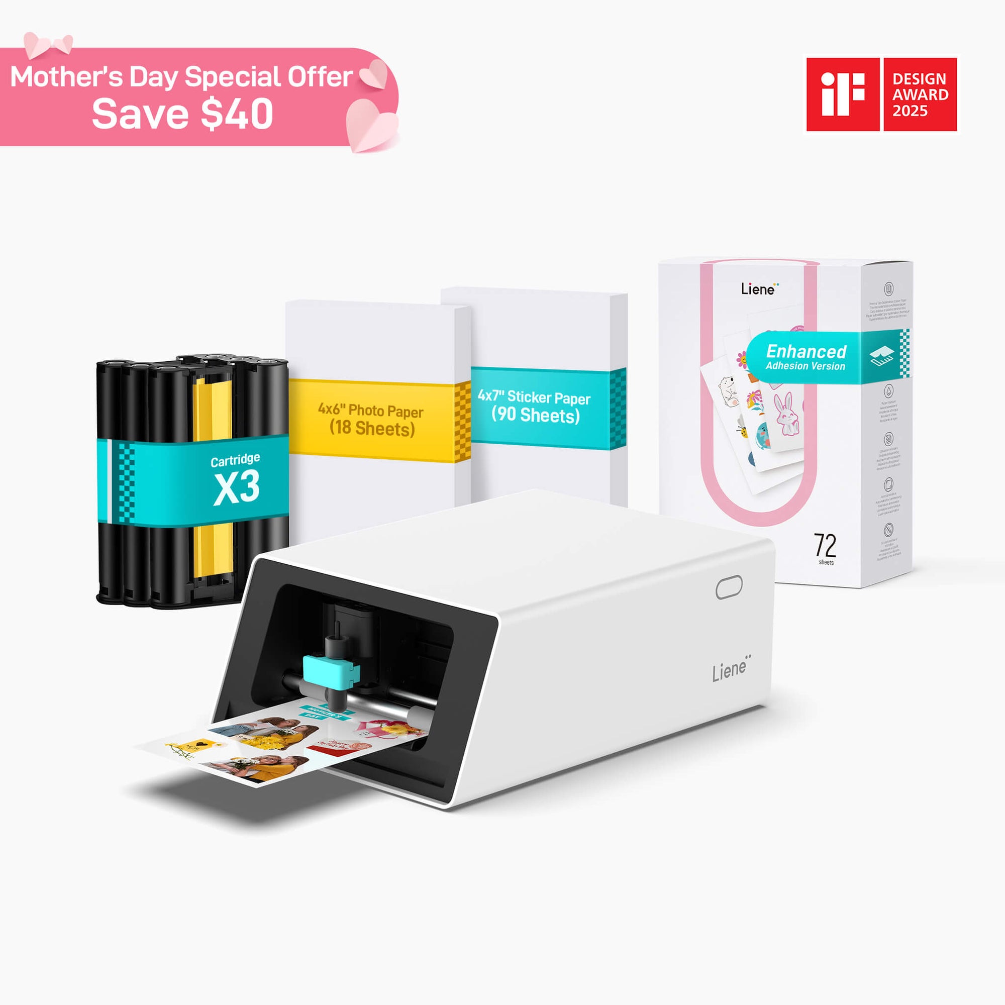 PixCut S1 Photo Sticker Printer and Cutter - Creator Pack (Enhanced Ad