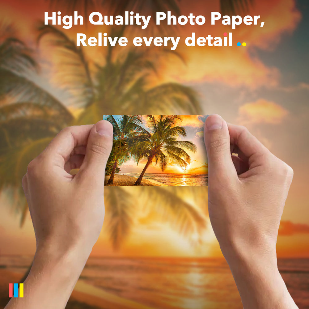 Pearl 2x3" Zink Photo Paper for Printer 50 Sheets | Liene